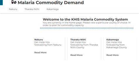 Github Healthit Kabarak Malaria Commodities Demand Prediction Model