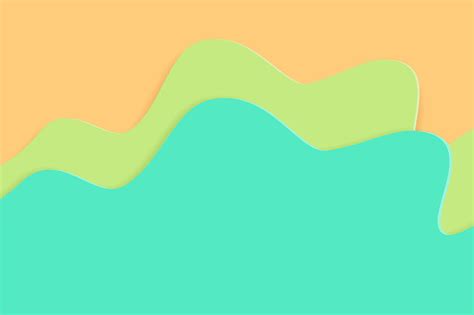 3d 추상 배경 녹색과 주황색 종이 절단 모양 비즈니스 프리젠 테이션 전단지 포스터 및 초대장을 위한 벡터 디자인 레이아웃 3차원 형태에 대한 스톡 벡터 아트 및 기타