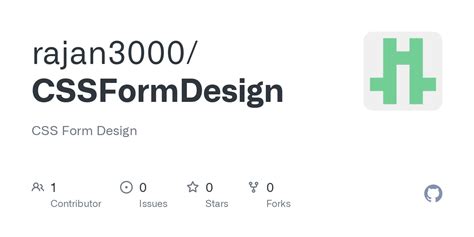 Github Rajan3000cssformdesign Css Form Design