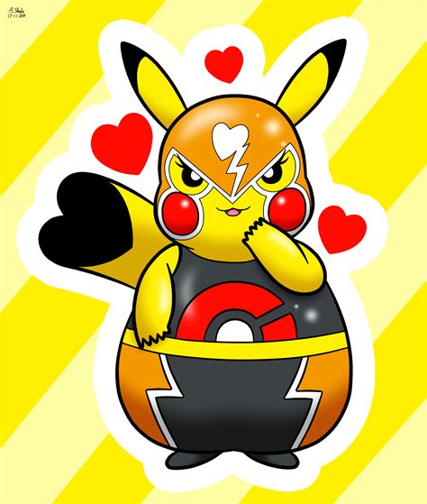 Flirty Pikachu Libre 2 By Alex13art On Deviantart