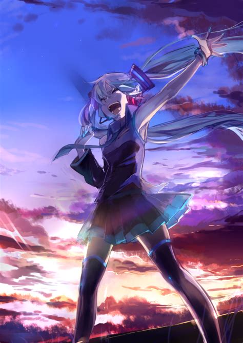 Ume Plumblossom Hatsune Miku Vocaloid Bad Id Bad Pixiv Id