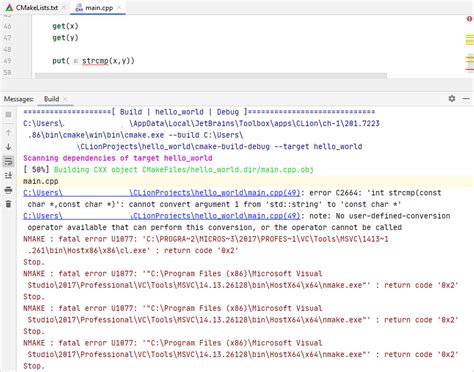 Clion Not Recognizing Strcmp Function Ides Support Intellij Platform Jetbrains