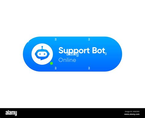 Chatbot Button For Website Or Mobile App Stock Vector Image And Art Alamy