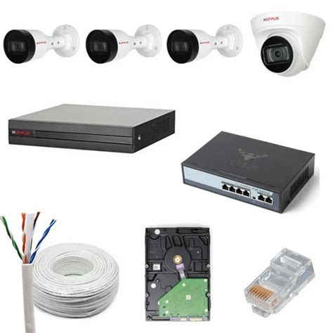 Bullet Outdoor Network IP Wireless CP Plus IP 5mp Cameras Combo Kit Camera Range 20 To 30 M