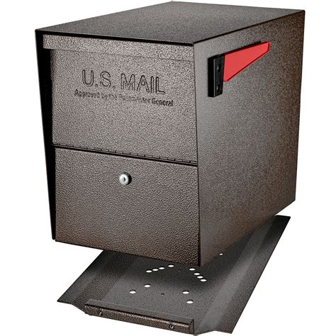Mail Boss Package Master Locking Metal Extra Large Mailbox Bronze
