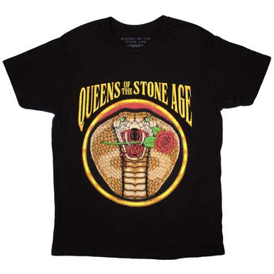 Queens Of The Stone Age Cobra Black T Shirt Eyesore Merch