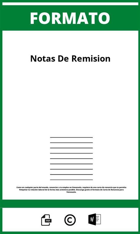Formato De Nota De Remisión Pdf 2022
