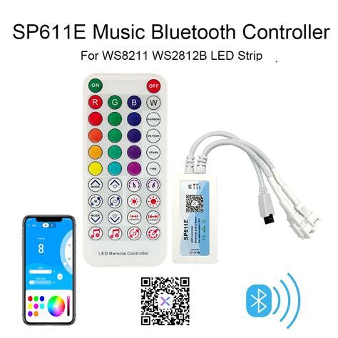 Sp611e Music Controller WS2812 WS2811 WS2812B LED Controller SP611E Music Bluetooth App IR