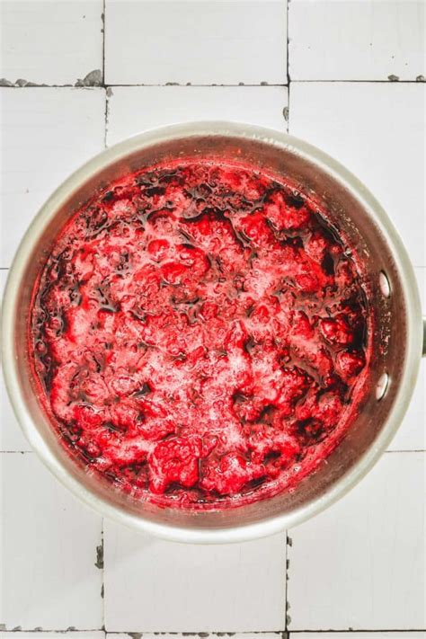 Raspberry Compote Filling For Cakes And Desserts