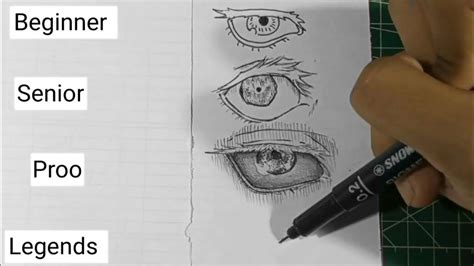 Drawing Gojo Satoru Six Eyes Beginner Vs Senior Vs Pro Vs Legends