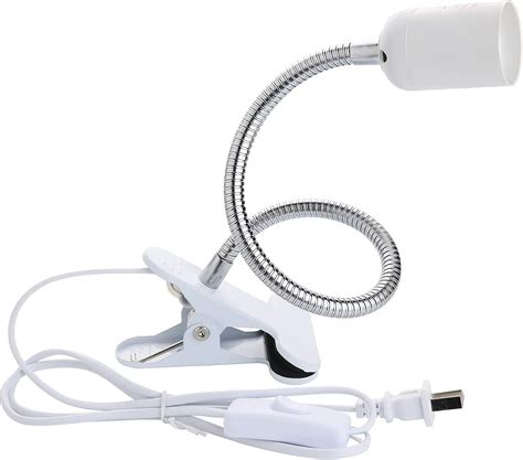 360 درجه میز لامپ قابل انعطاف دارنده لامپ E27 پایه سوکت کابل گوزن دار