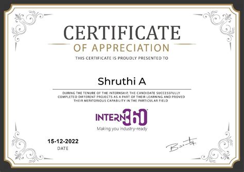 Shruthi A On Linkedin Datascience Intern360 Certificateofappreciation Datascienceprojects…