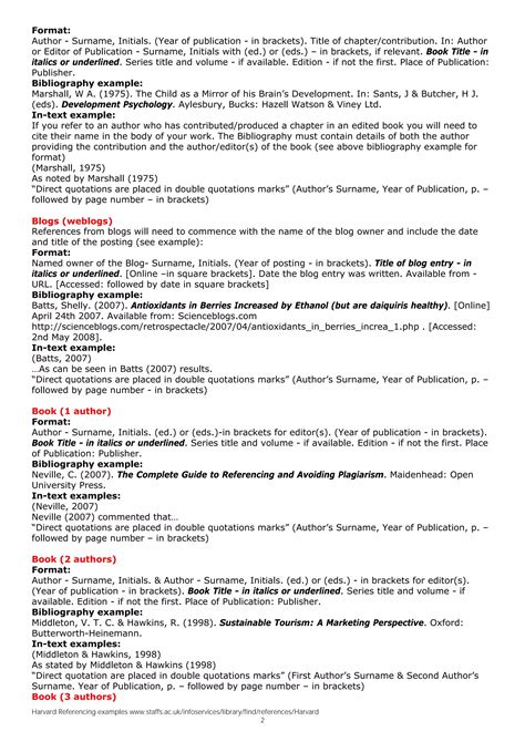 Harvard Referencing Examples Artofit