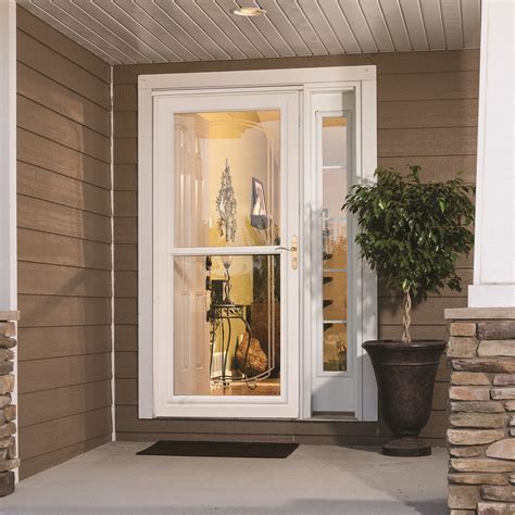 Lowes Custom Storm Doors Easy Vent Double French Door Storm Door
