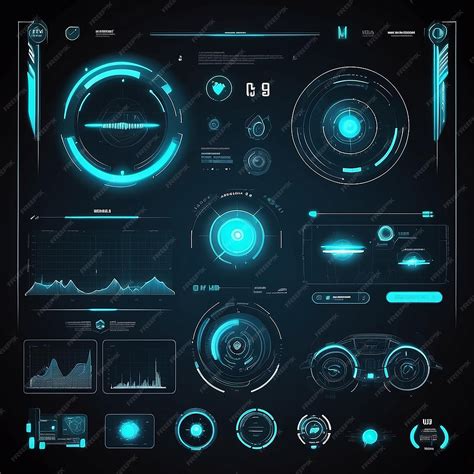 Premium Photo Hud Mockup Futuristic Interface Digital Display Scifi
