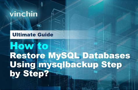 How To Restore Mysql Databases Using Mysqlbackup Step By Step