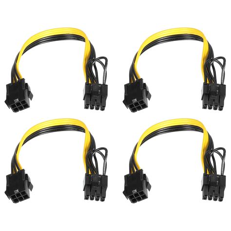 Uxcell Pcie Cable Pin Female To Pin Male Pci Express Power Adapter Cable Gpu Power