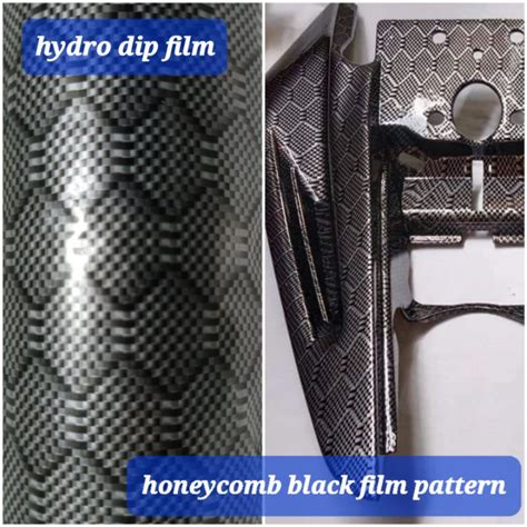Hydro Dip Film Honeycomb V2 Black Film Pattern Water Transfer Film