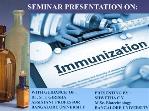 Seminar On Vaccines And Immunization Ppt