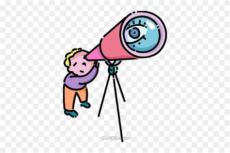 Person Looking Through Telescope