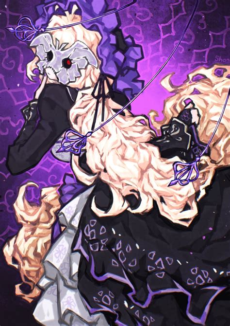 Safebooru 1girl Black Bonnet Black Dress Blonde Hair Bonnet Butterfly Mask Closed Mouth Dress