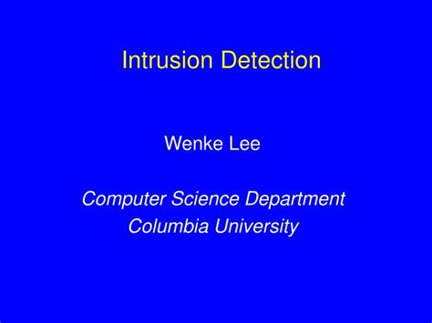 Ppt Intrusion Detection Powerpoint Presentation Free Download Id