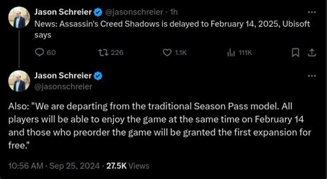 Ubisoft Shakes Up Assassins Creed Shadows Launch With Day 1 Steam Release And No Season Pass