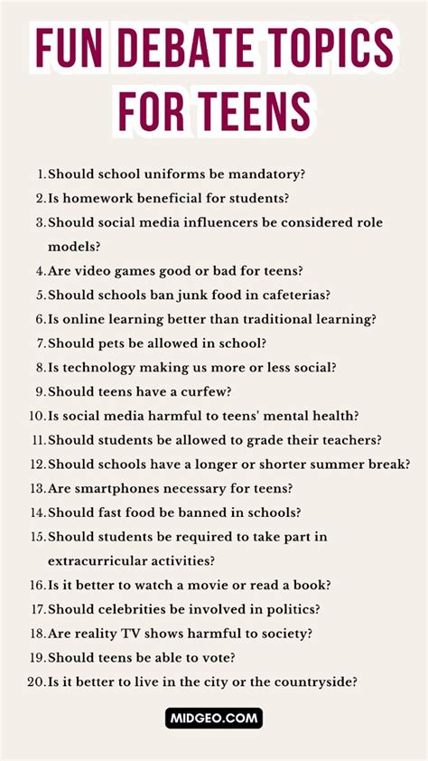 100 Best Debate Topics For High School College Fun Debate Topics For