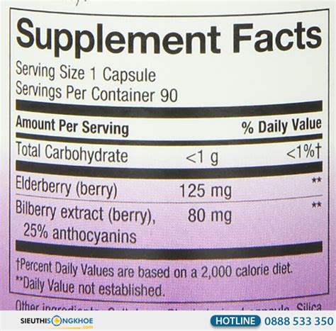 Natures Way Standardized Bilberry 460000đ Sức Khoẻ Mắt