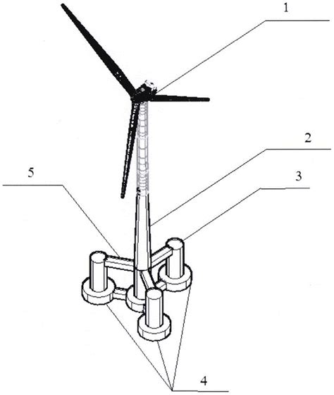 桩靴型半潜式海上风电平台的制作方法