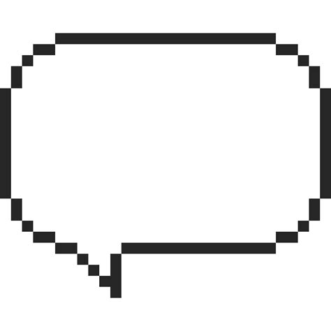 Pixel Art Speech Bubble 27517770 PNG