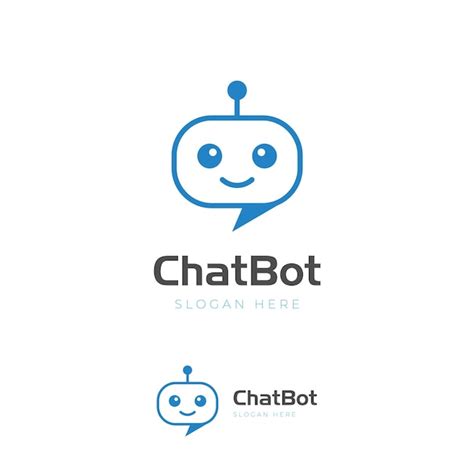 Premium Vector Simple Robot Icon Logo Design Chat Bot Sign For Support Service Concept Chatbot