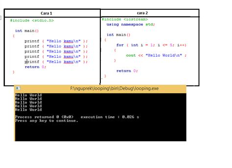 Program Perulangan Looping Oleh Amanda Zulfa Salsabila — By