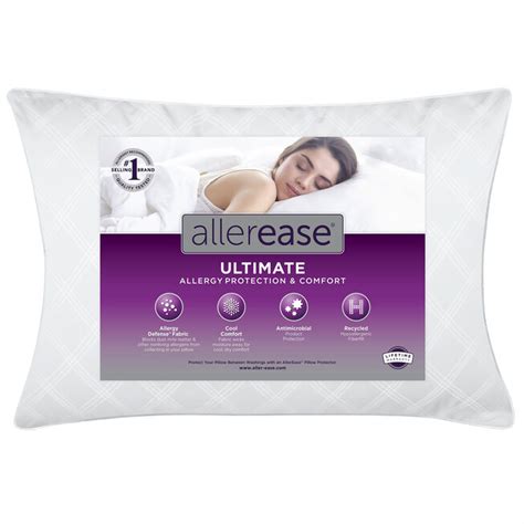 Hypoallergenic Allerease Pillow For Sensitive Sleepers White Catherines