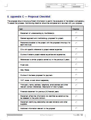 Excel Proposal Template