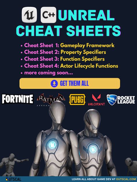 Unreal Engine Cheat Sheets 1 To 4 By Outscal Pdf