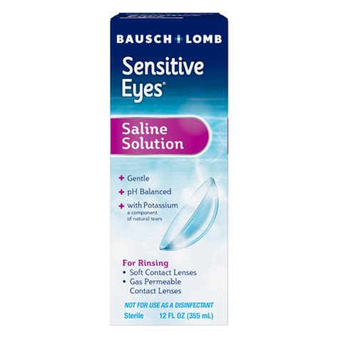 Bausch And Lomb Sensitive Eyes Saline Solution 12 Oz Vitality Medical