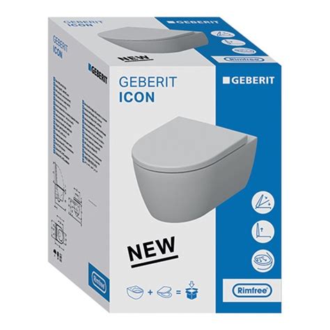 Geberit iCon spülrandlose Wand-WC Rimfree mit WC-Sitz | BadDepot.de