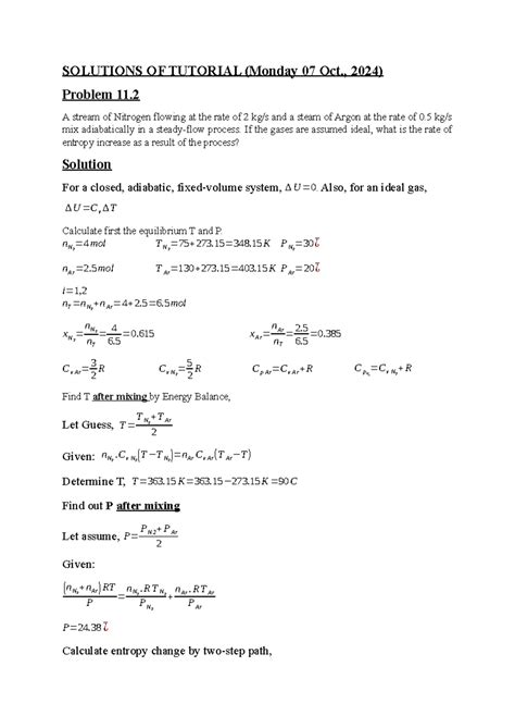 Mon Oct 7 Tutorial Solutions Solutions Of Tutorial Monday 07 Oct 2024 Problem 11 A Stream
