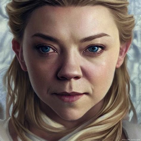 Ultra Realistic Photo Closeup Face Portrait Of Natalie Dormer
