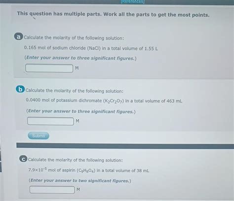 Solved This Question Has Multiple Parts Work All The Parts Chegg Com