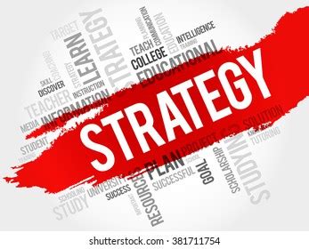 Strategy Word Cloud Education Concept Stock Illustration Shutterstock