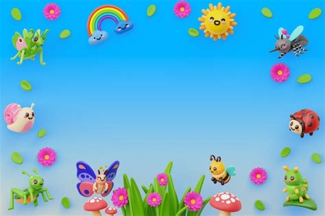 Free Psd Nature And Bugs Background