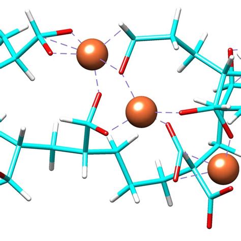 Structure Optimized Of The Oligomer And 5 Ions From Dft Simulations