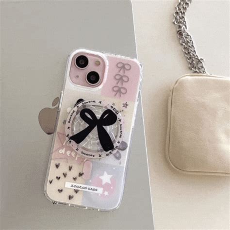 [맥세이프케이스 아이폰케이스] 우정케이스 리본 발레코어케이스 곰돌이 귀여운케이스 맥톡세트 맥세이프세트 맥세이프톡 생일선물 주문제작케이스 아이폰12 13 14 15 프로맥스