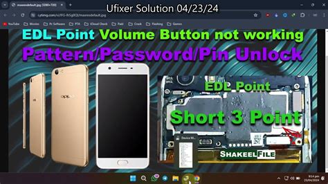 Oppo A57f3 Cph1701cph1609 Edl Point Volume Button Not Working