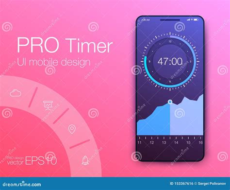 Mobile Application Interface Ui Design Stock Vector Stock Vector Illustration Of Icons Page