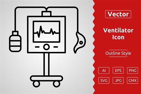 Vector Ventilator Outline Icon Design Graphic By Muhammad Atiq · Creative Fabrica