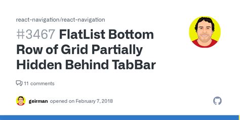 Flatlist Bottom Row Of Grid Partially Hidden Behind Tabbar · Issue 3467 · React Navigation