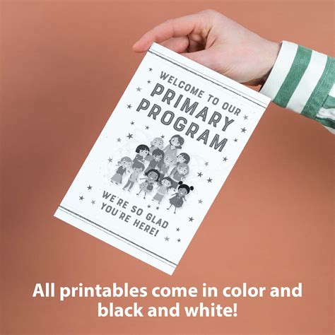Lds Primary Sacrament Program Printable Kit Ministering Printables